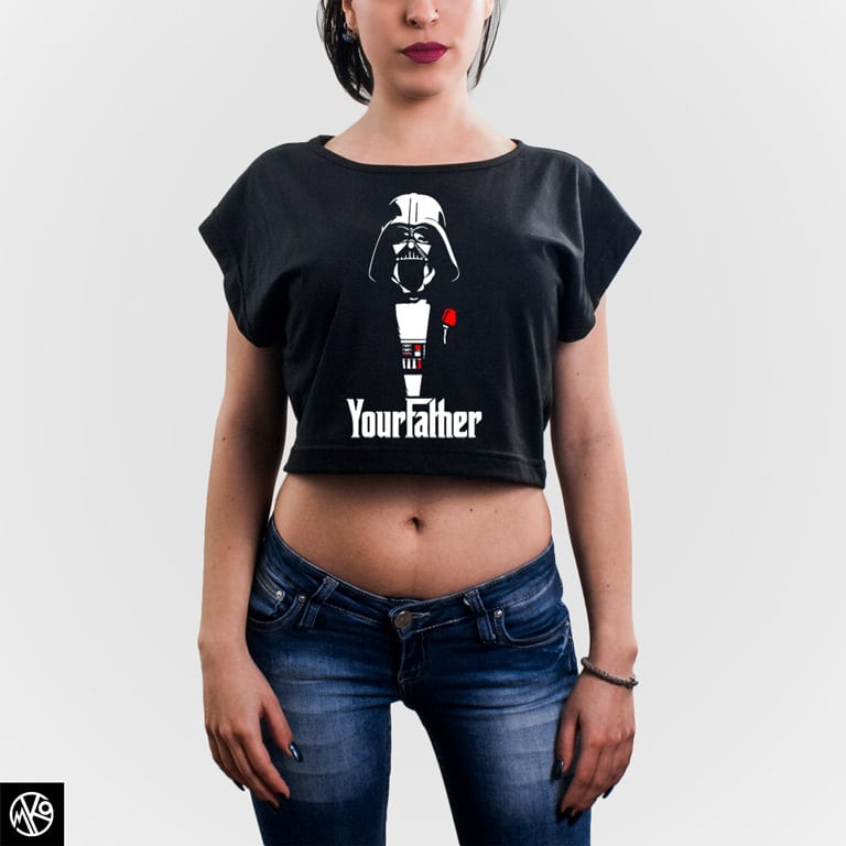 Your Father Crop Top majica - MKO Clothing